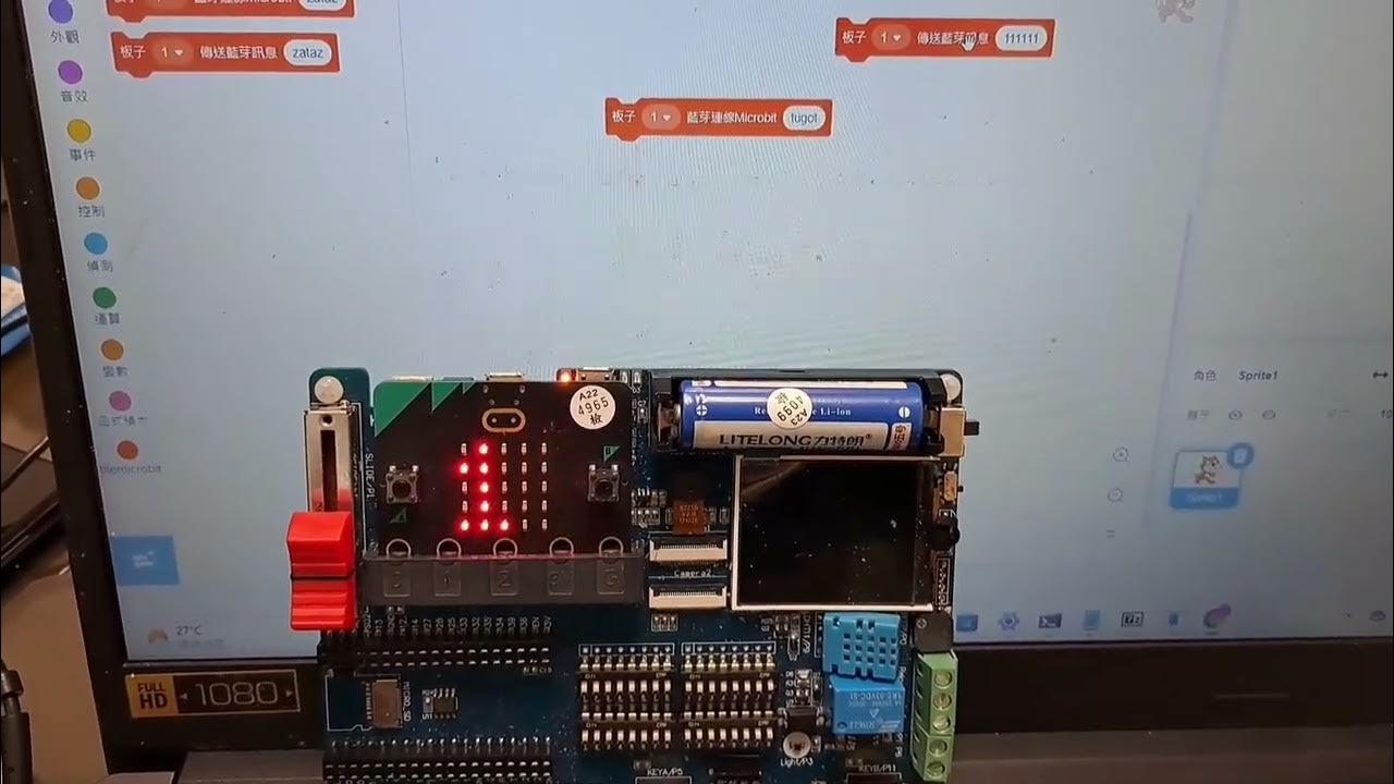 scratch control microbit via bluetooth - YouTube