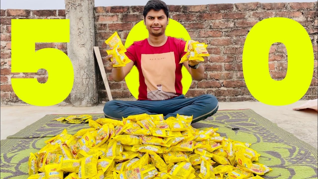 500 PACKET MAGGI NOODLES PREPARED BY MY FAMILY ️ ️ - YouTube