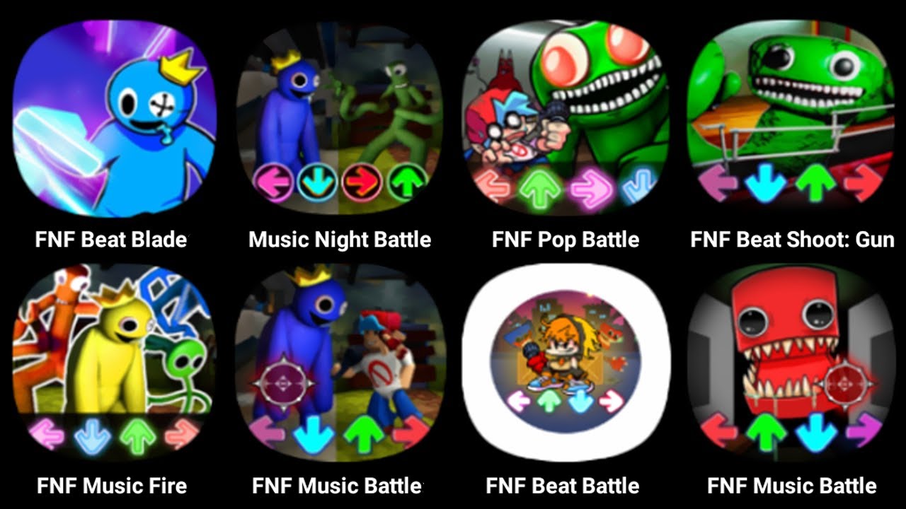FNF Beat Blade, Music Night Battle, FNF Imposter V4, FNF Pop Battle ...