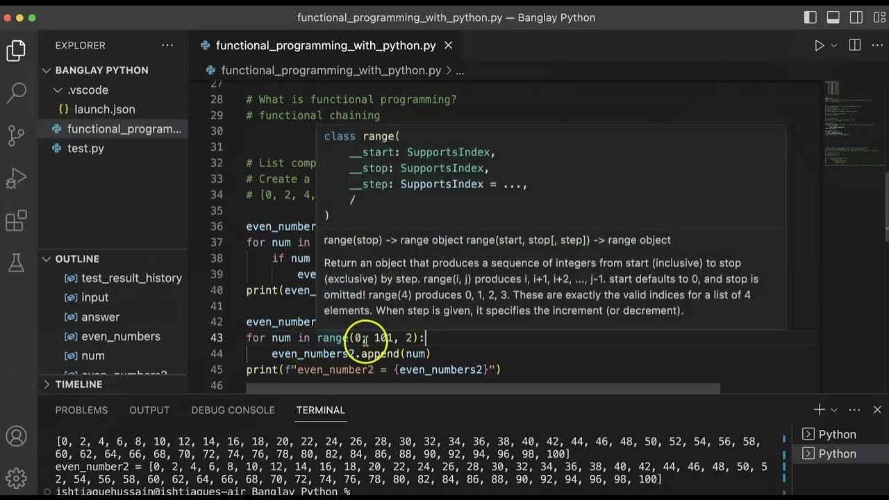 Python Tips and Tricks in Bangla | Functional Programming - Basics - YouTube