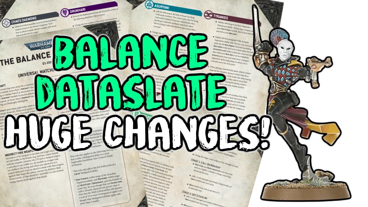 HARLEQUIN NERFS? CUSTODES BUFFS! The New Balance Dataslate Arrives ...