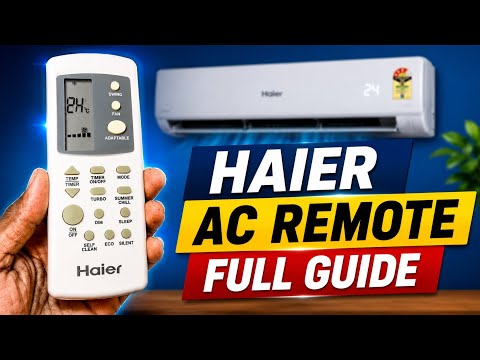 Haier Ac Remote Full Guide in Hindi ⚡️How To Use Haier Ac Remote Control ⚡️
