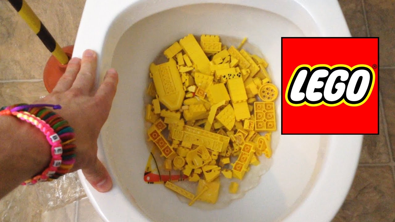 Legos - Will it Flush? Yellow Legos - YouTube