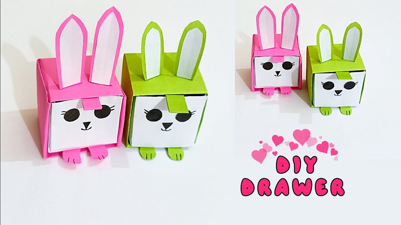 DIY MINI PAPER DRAWERS | PAPER DRAWER ORGANIZER | PAPER DRAWER CRAFT ...