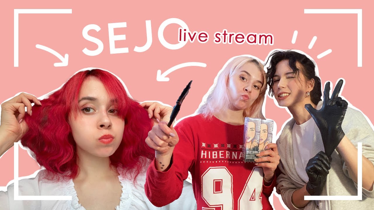 [RE:TALK] SEJO hair dying live stream - YouTube