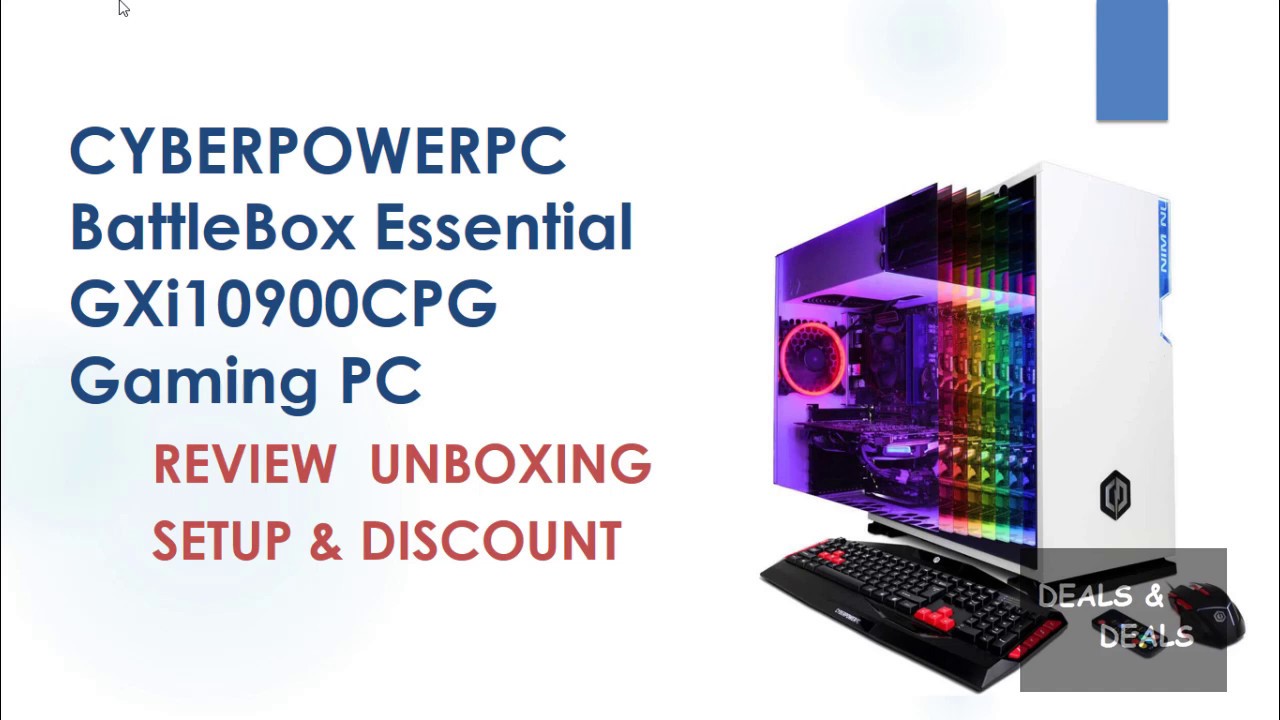CYBERPOWERPC BattleBox Essential GXi10900CPG Gaming PC REVIEW ...