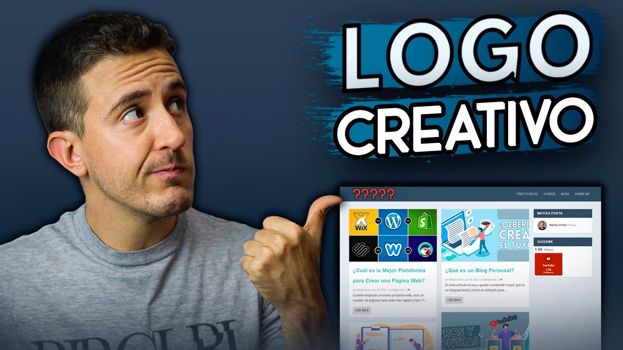 Cómo Crear un LOGO para un BLOG (En 5 Pasos) 🖐 - YouTube