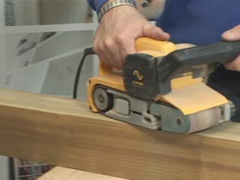 How To Operate Belt Sanders - YouTube
