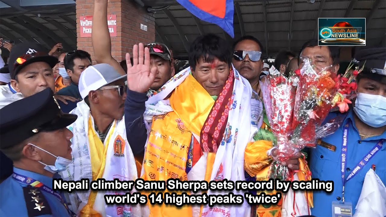 Nepali climber Sanu Sherpa sets record by scaling world's 14 highest ...