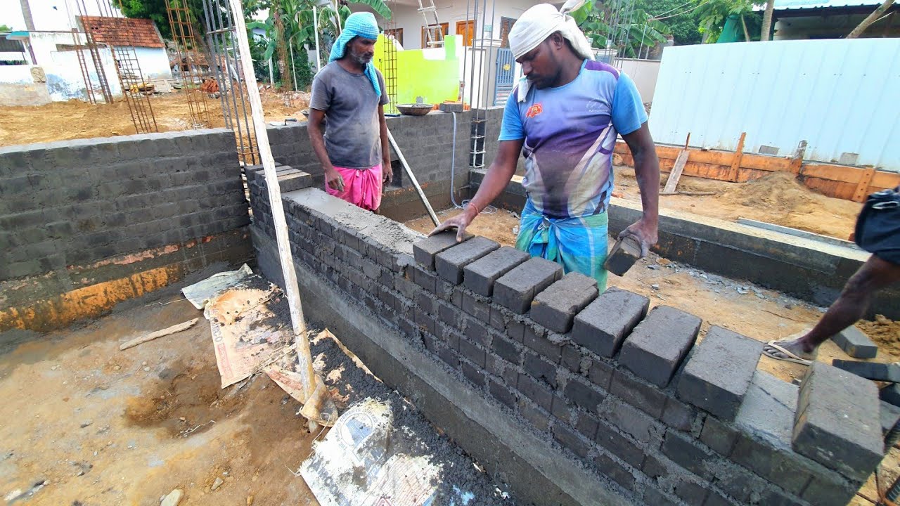 Basement! Techniques of BrickWork_Building Foundation FlyAsh ...