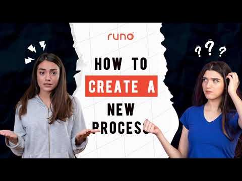How to create a new process | Web Version | Runo - YouTube