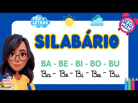 SILABÁRIO LETRAS BASTÃO E CURSIVA| COMO ENSINAR AS SÍLABAS| COMO APRENDER A LER E ESCREVER?