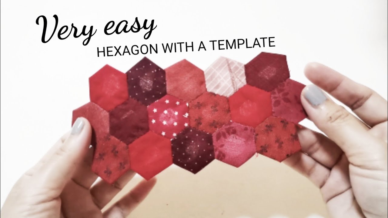 Diy Very Easy Hexagon with a template - YouTube