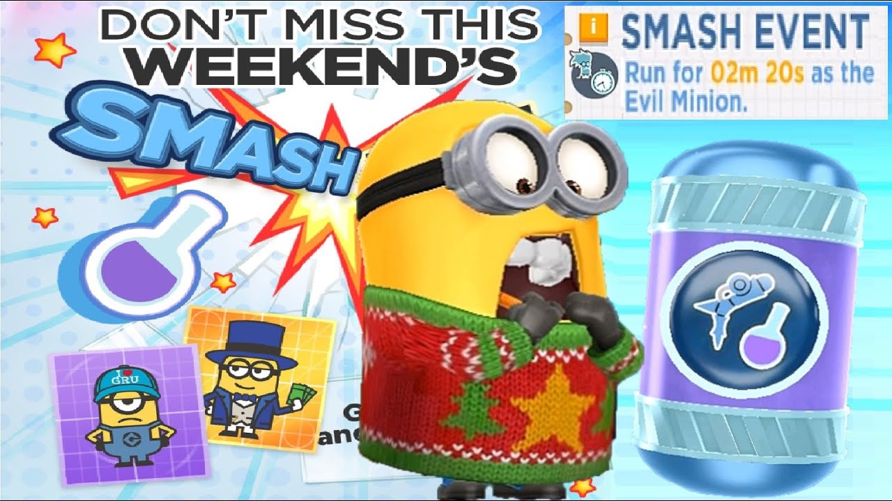 Minion rush smash event / smash prize pod MAXED RANK 40 gameplay ...