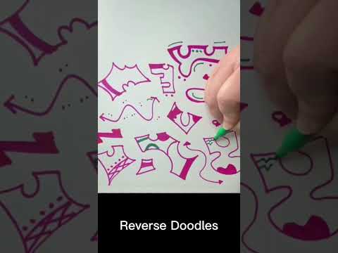 Reverse drawing, Doodles part 2 - YouTube