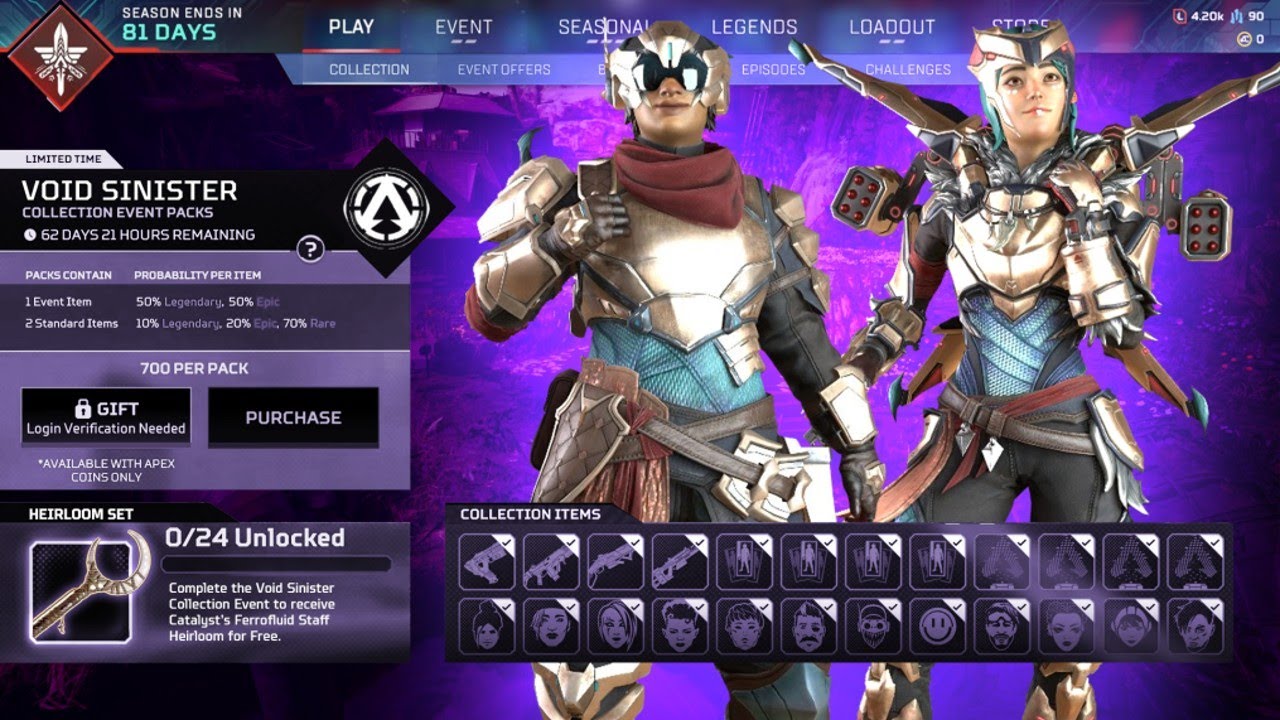Apex Legends New Void Collection Events & Heirlooms - YouTube