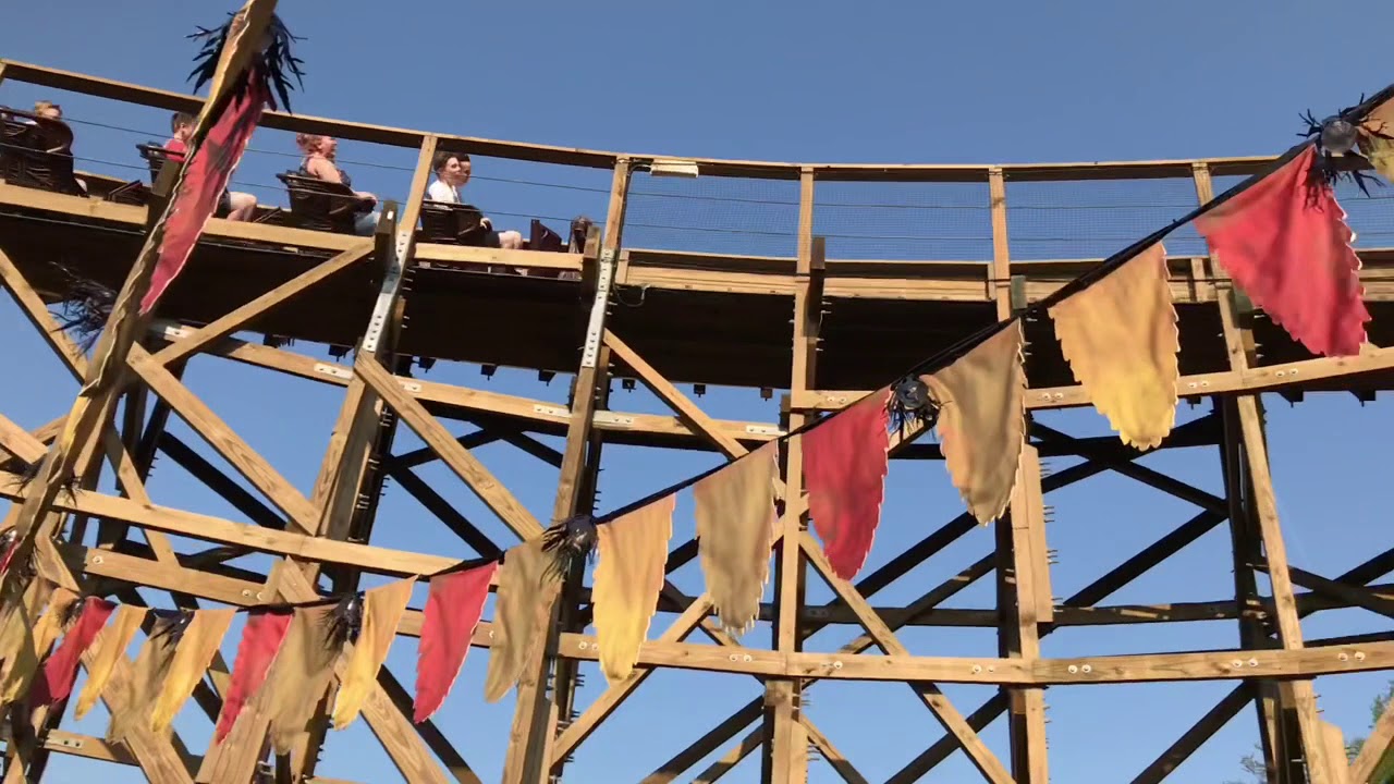 Wicker Man Full Off Ride and Queue Line - YouTube