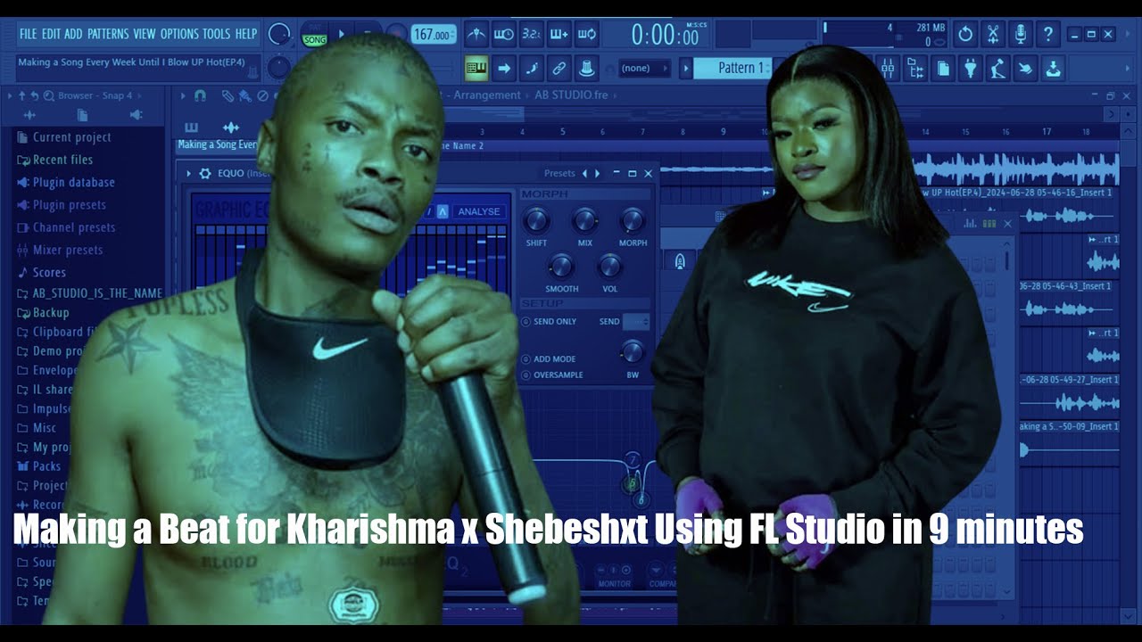 Making a Beat for Kharishma x Shebeshxt Using [FL Studio] in 9 minutes ...