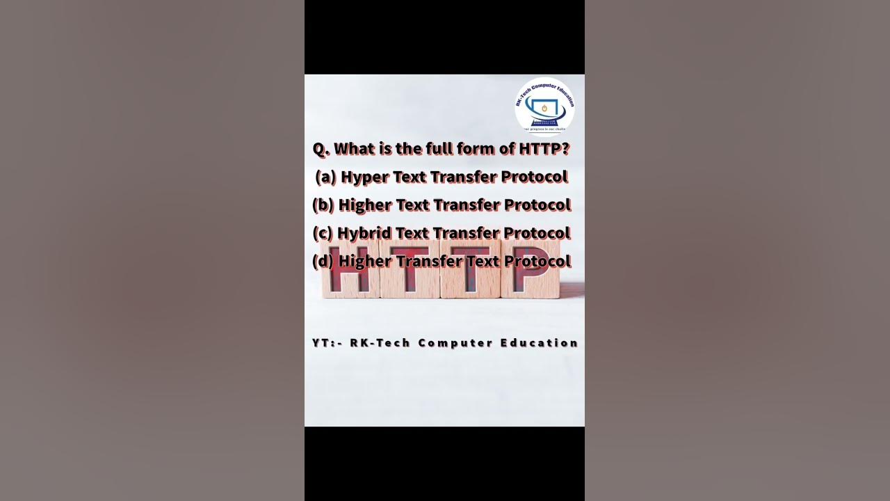 15 Full form of HTTP #rk_tech_computer_education #computer1 - YouTube