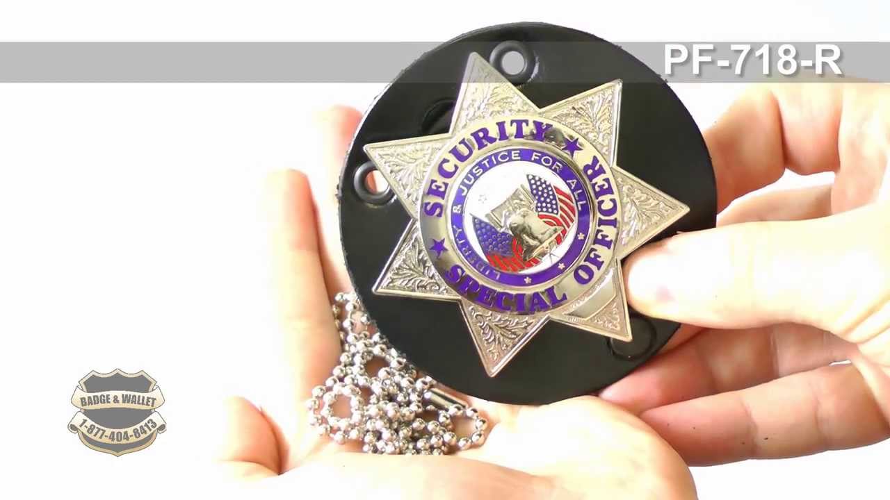 Perfect Fit USA Universal Round Badge Clip With Snap & Chain (718-R ...