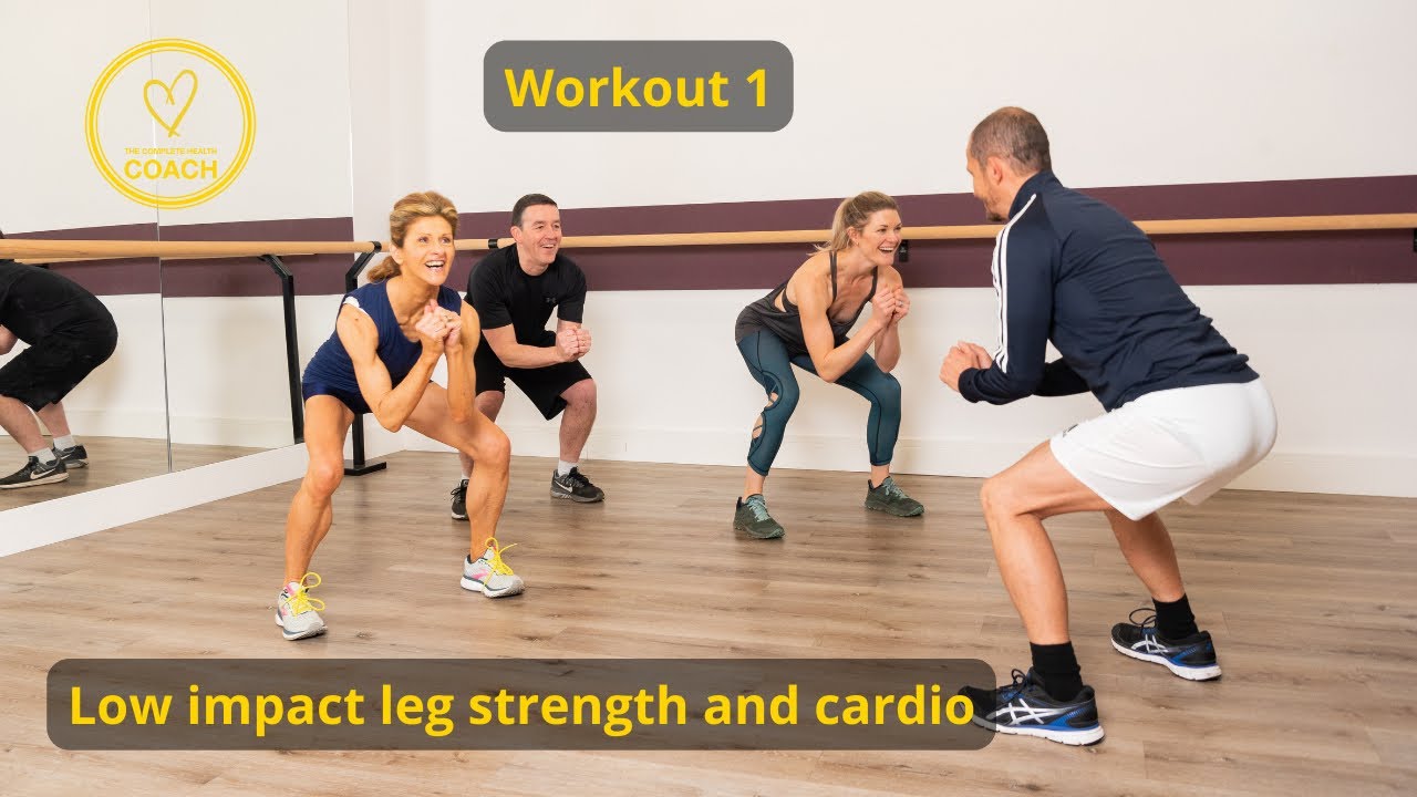 Low impact leg strength and cardio workout 1 - YouTube
