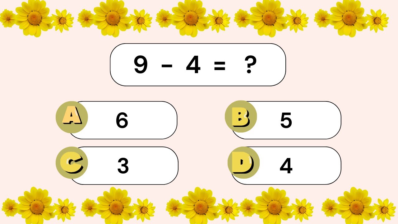 Basic Subtraction| Maths Quiz|Subtraction for kids|Subtraction Quiz ...