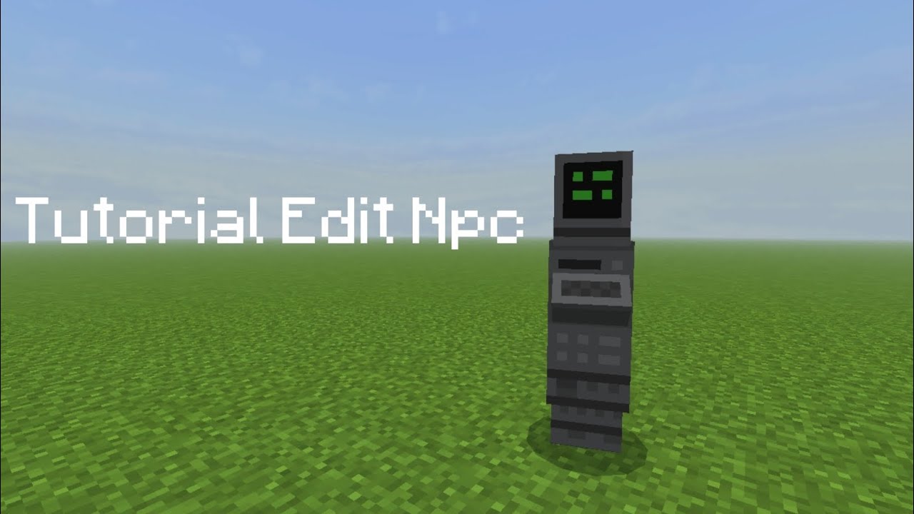 Tutorial Edit Npc #minecraftpe #minecraft - YouTube