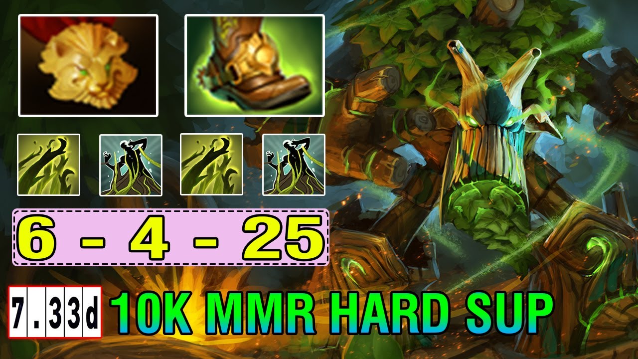 10K MMR Show [Treant Protector] Super Annoying 25 ASSISTS - Dota 2 Full ...