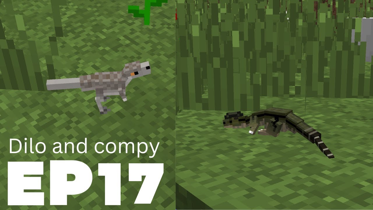 Minecraft Dinosaurs Ep 17 Dilo and compy - YouTube
