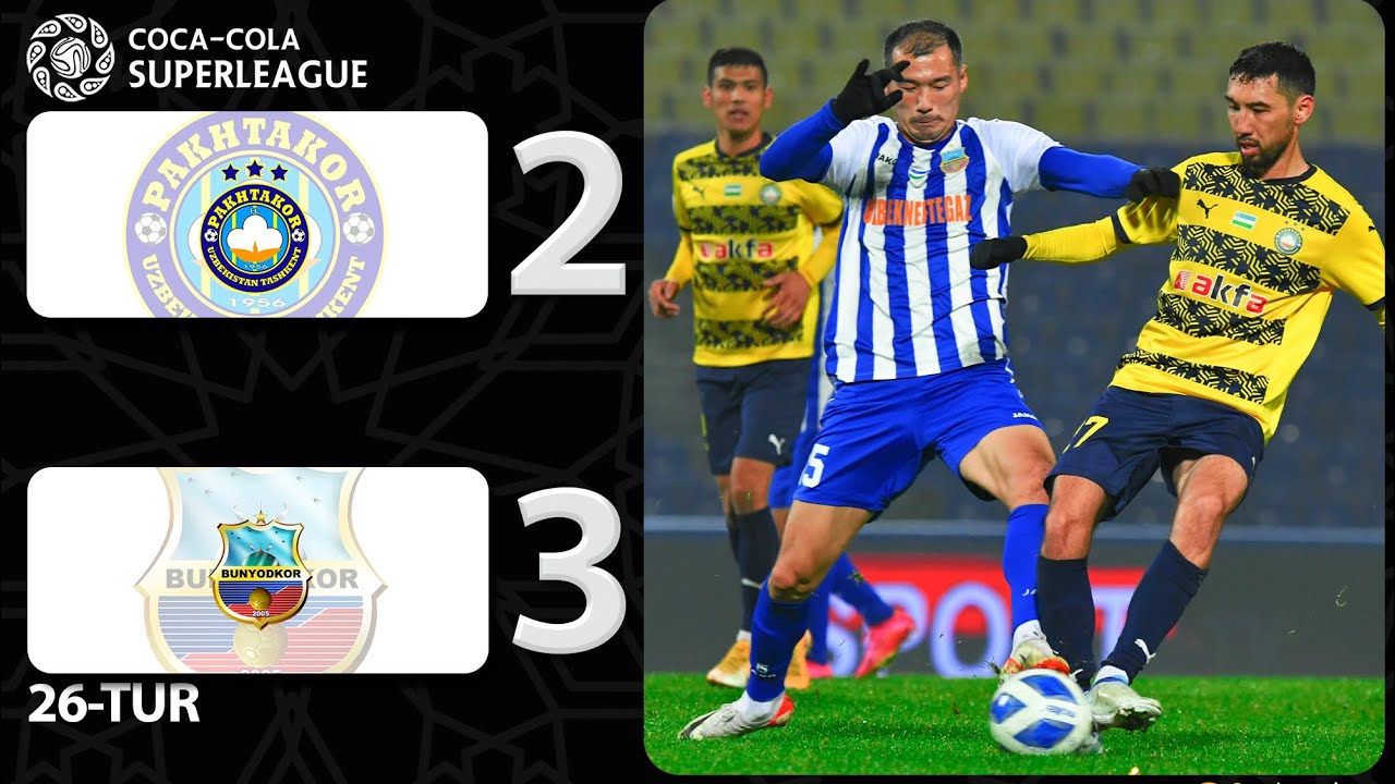Superliga. Paxtakor - Bunyodkor 2:3. Highlights (01.12.2023) - YouTube