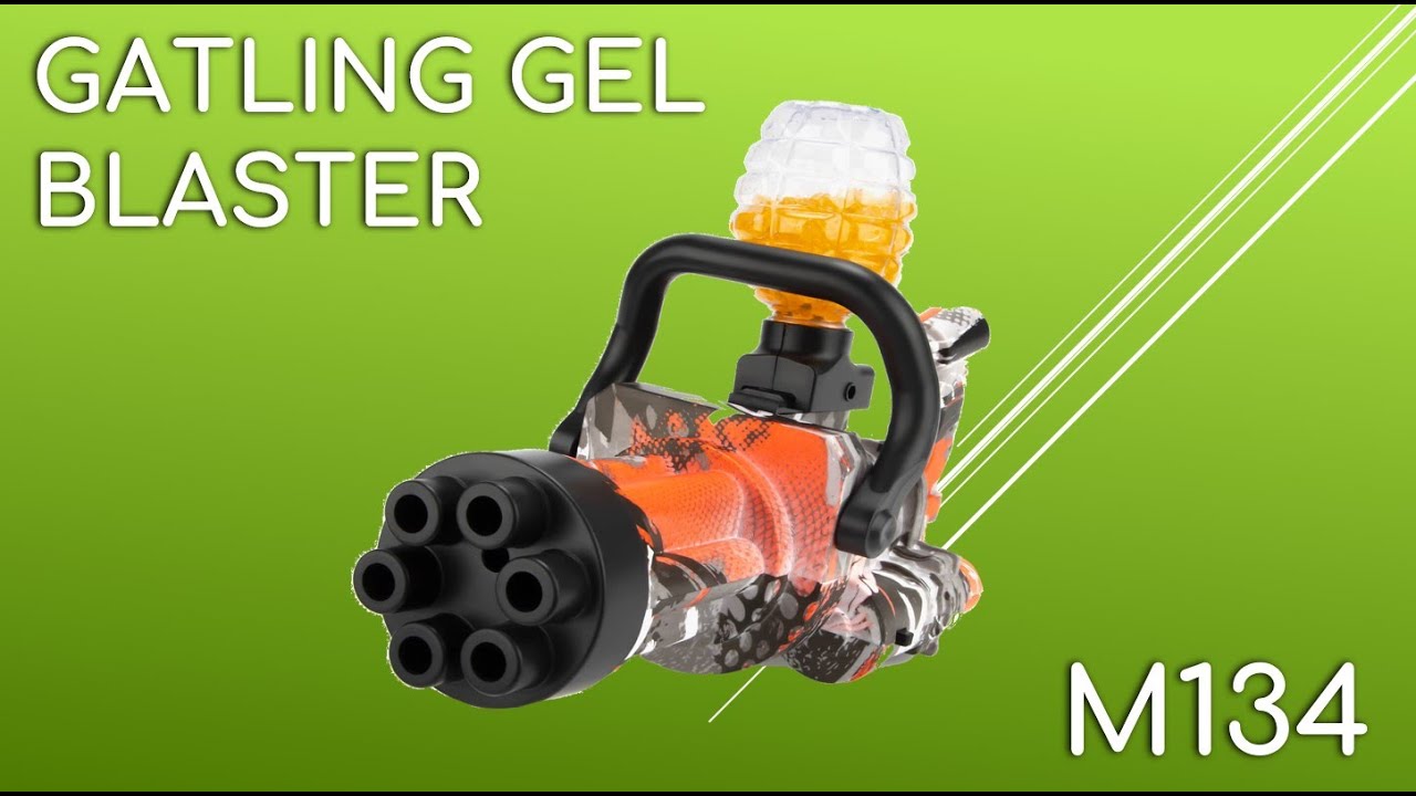 [REVIEW] M134 Gatling Gel Blaster | Budget Gel Blasting - YouTube