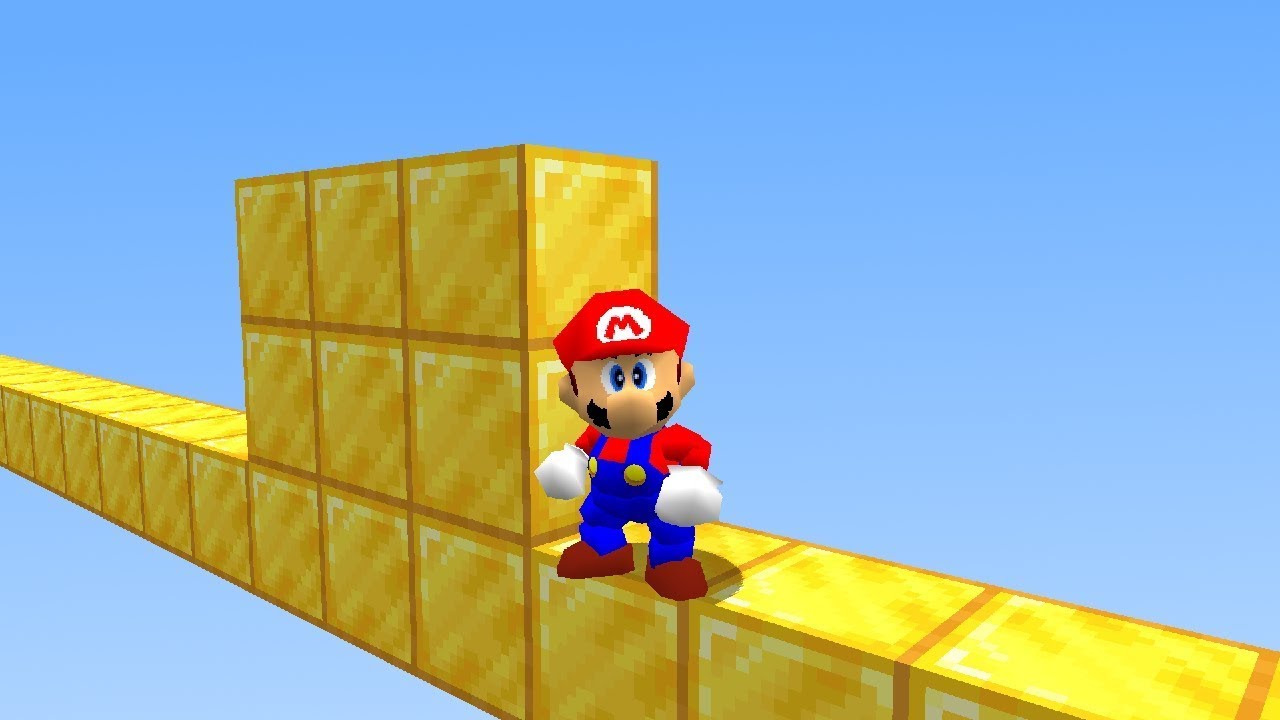 Minecraft Parkour, But I'm Mario - YouTube