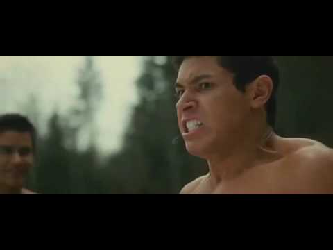 Twilight New Moon Clip Jacob saves Bella from Paul/ Bella Slaps Paul XD