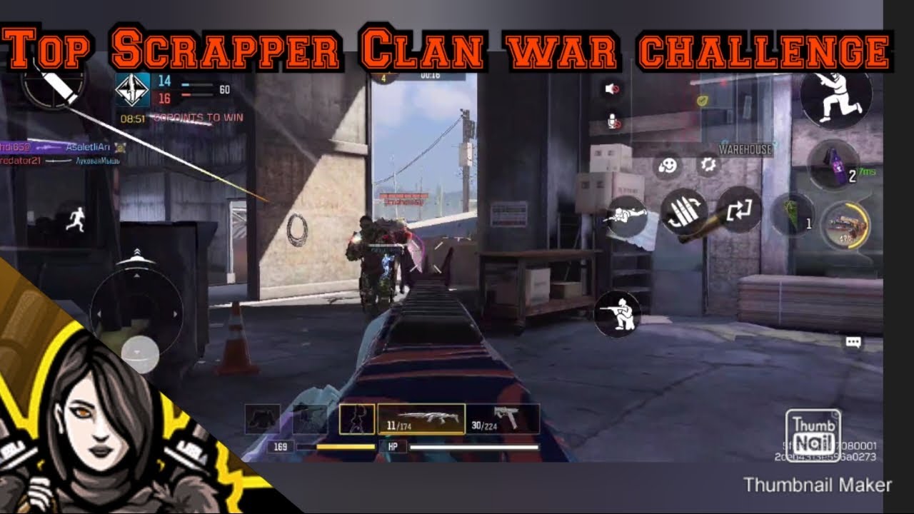Top Scrapper Clan war challenge in Scrapyard 24/7 COD mobile - YouTube