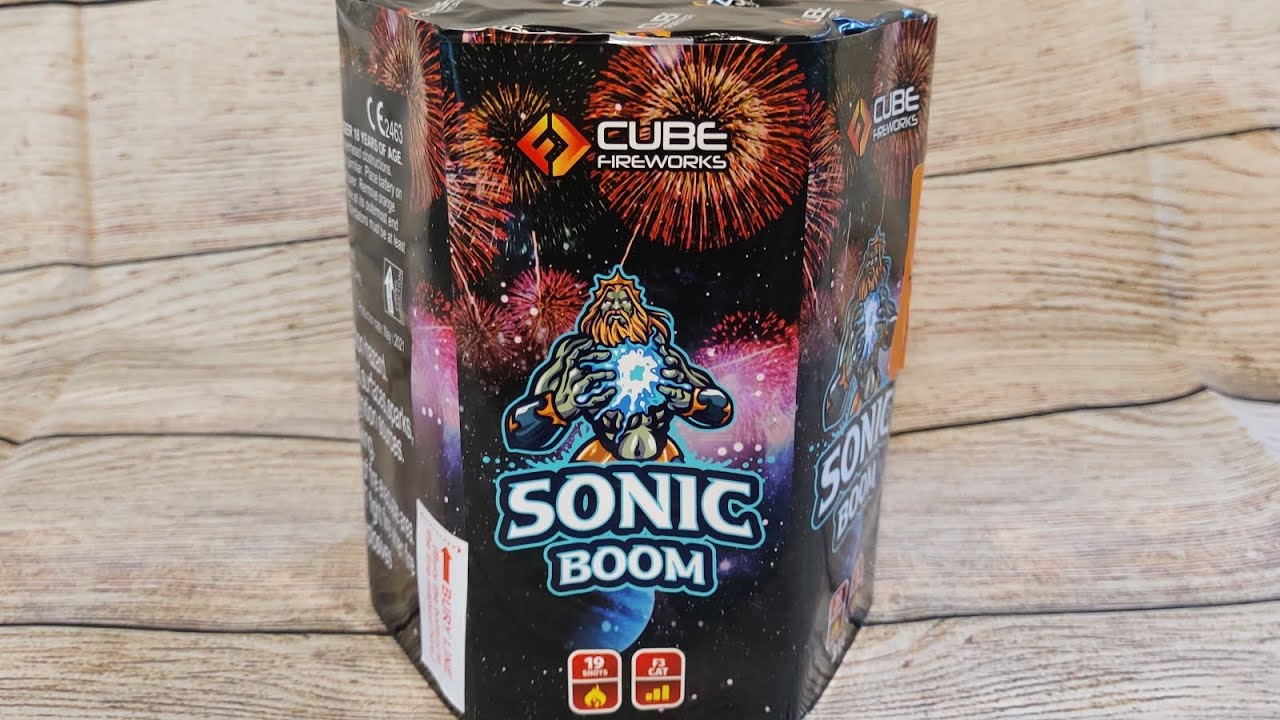 Sonic Boom - Cube Fireworks - UK Landed Footage - YouTube