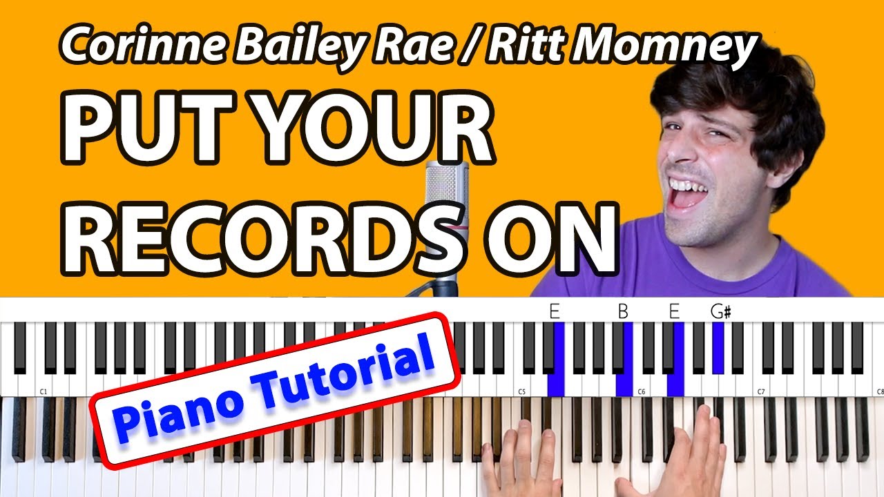 how-to-play-put-your-records-on-on-piano-youtube