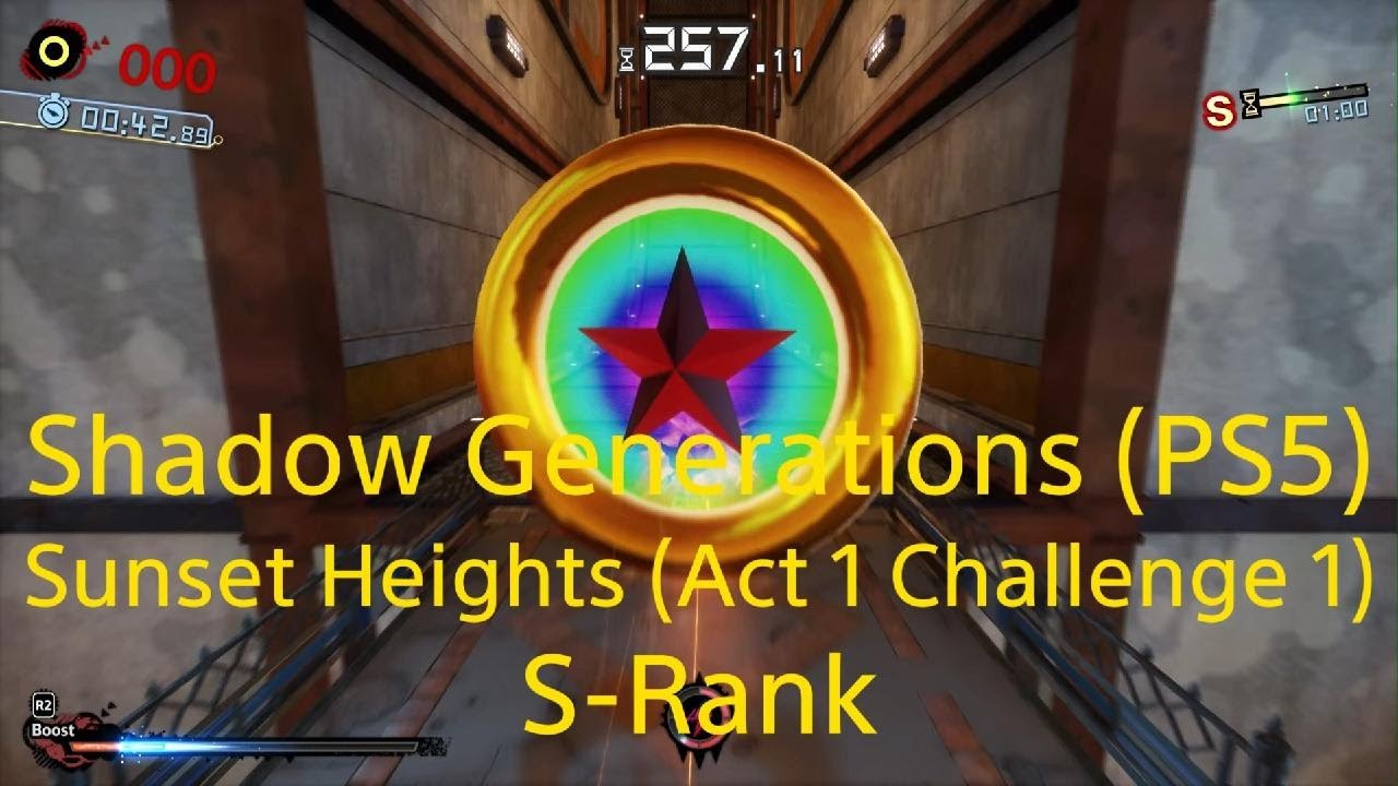 Shadow Generations (PS5) - Sunset Heights (Act 1 Challenge 1) - S-Rank ...