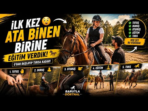 BİR YORUM HER ŞEYİ DEĞİŞTİRDİ... İLK KEZ ATA BİNEN BİRİNE EĞİTİM VERDİK 🐎