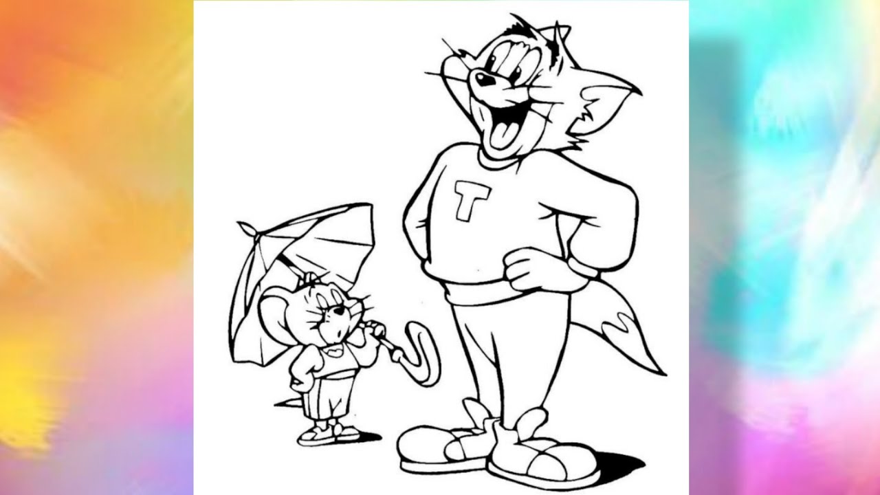 Tom and Jerry | Tom and Jerry cartoons | Jerry Hold Umbrella ☔ 🏖️ scene ...