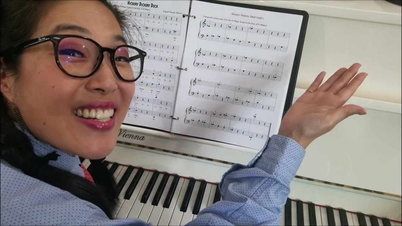 Piano Lesson 083: Hickory Dickory Dock (Presto! It's Piano Magic) - YouTube