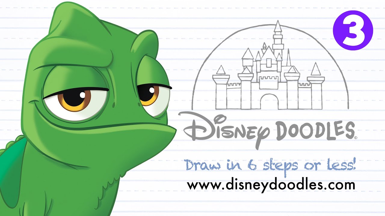 Disney Doodles: Pascal - YouTube