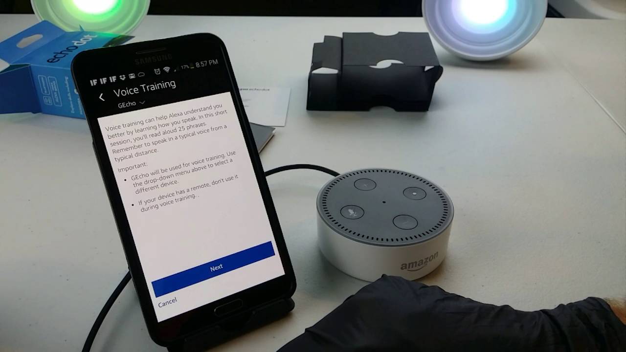 NEW Amazon Alexa Echo Dot Generation II - Voice Training - YouTube