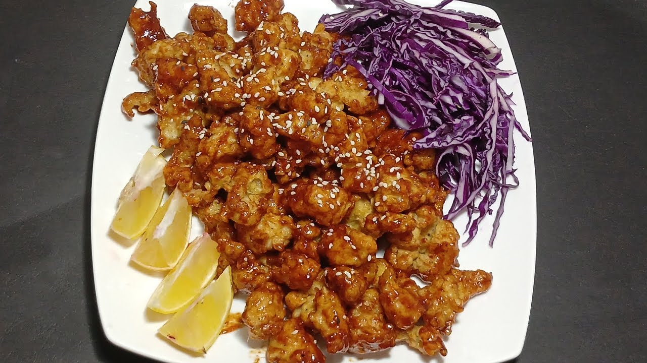 Popcorn Chicken || Chicken Pops with sauce/glaze || Finger food || KFC ...