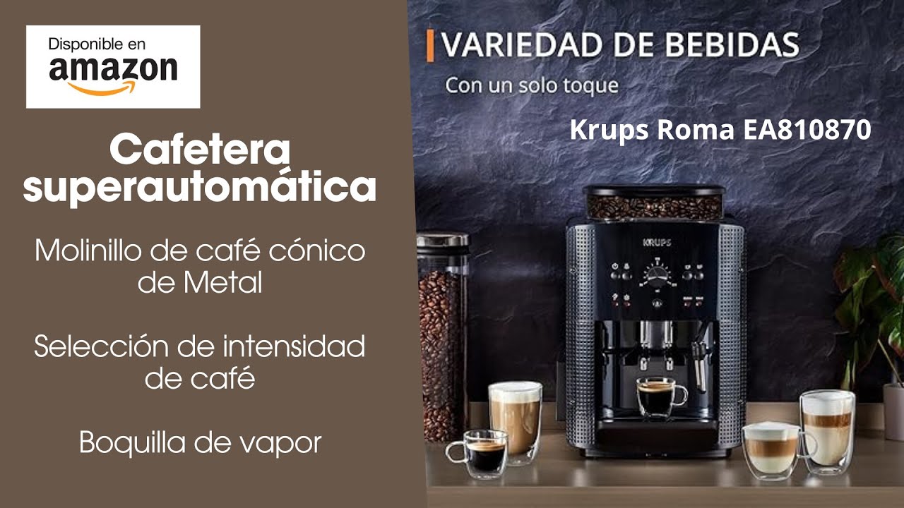 Krups Roma EA810870 - Cafetera superautomática (Molinillo de Café ...