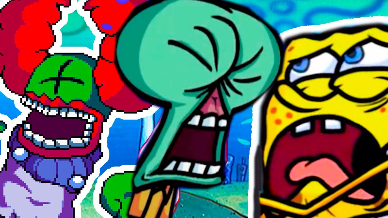 СКВИДВАРД - ТРИККИ ! ГУБКА БОБ В FRIDAY NIGHT FUNKIN VS The Squidward ...