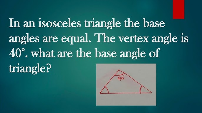 Acute Isosceles Triangle Vertex