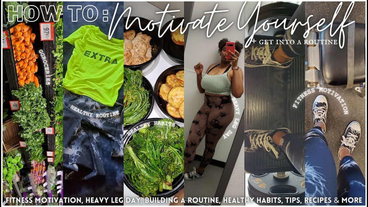 how to MOTIVATE YOURSELF+STAY CONSISTENT; fitness motivation, healthy ...