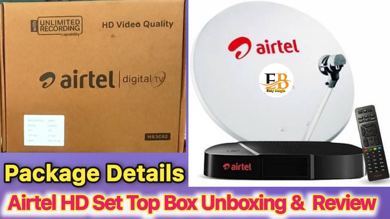 Airtel HD Set top Box Unboxing & Review Video - YouTube