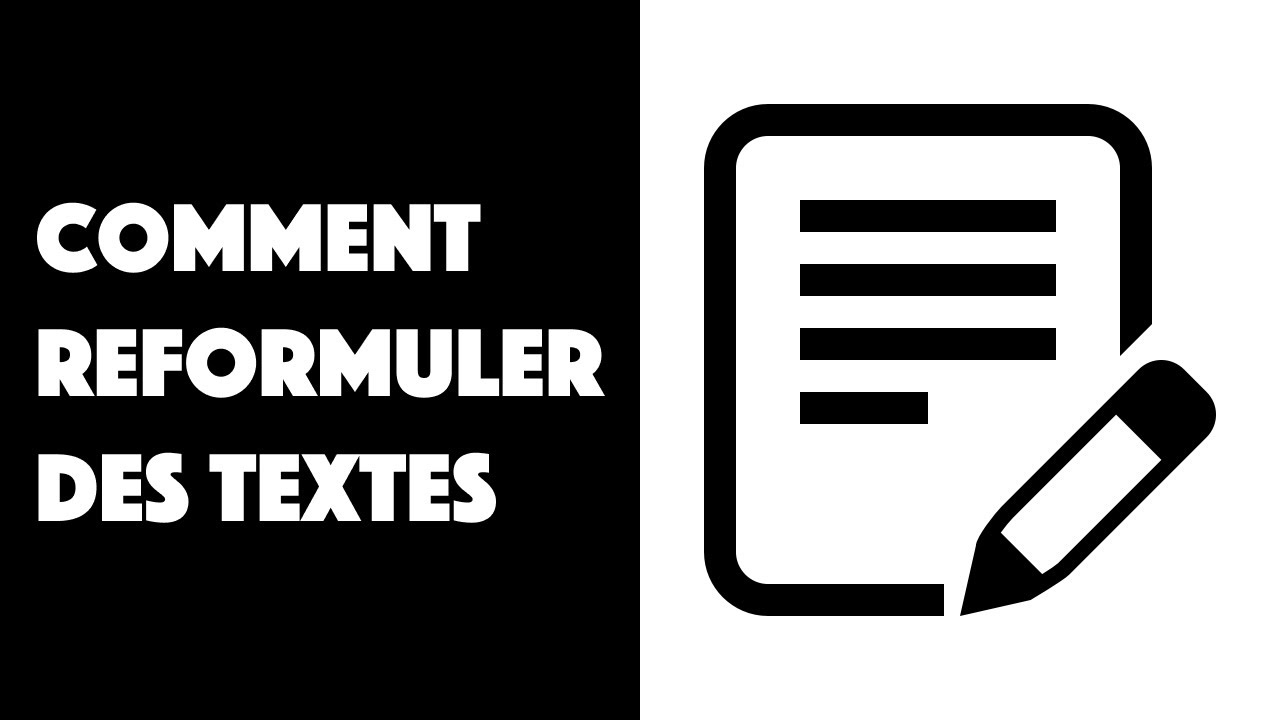 Comment reformuler des textes ? - YouTube