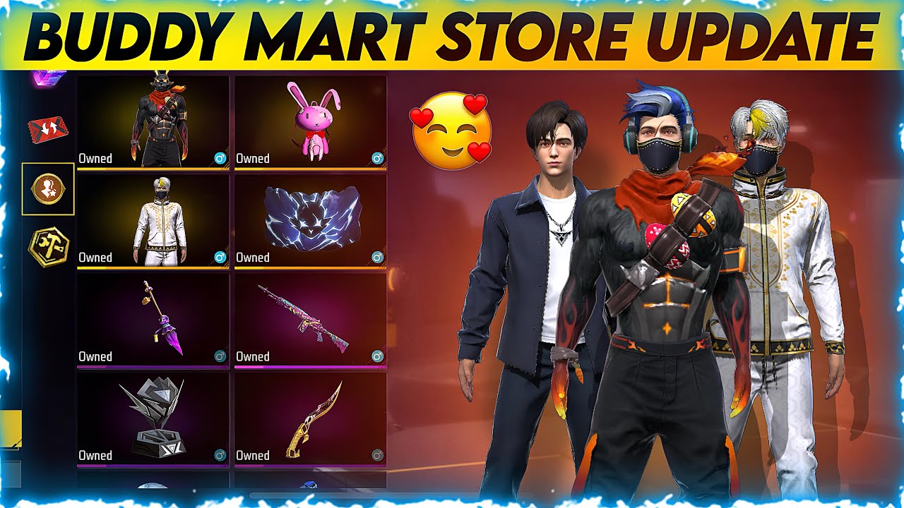 FREE FIRE BUDDY MART STORE UPDATE | BUDDY MART NEW REWARDS | NEW ...